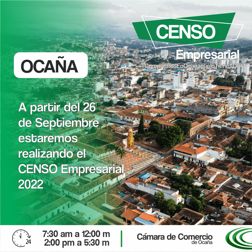 El 26 de Septiembre comienza el Censo Empresarial 2022 - CAMARA DE ...