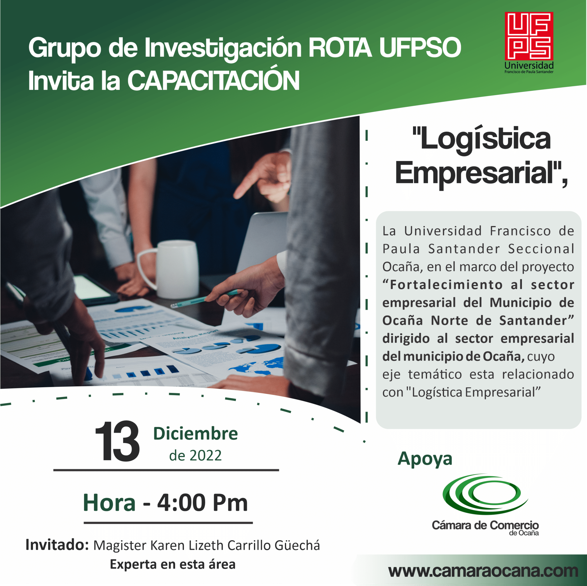 CAPACITACIÓN UFPS OCAÑA "Logística Empresarial” - CAMARA DE COMERCIO DE ...